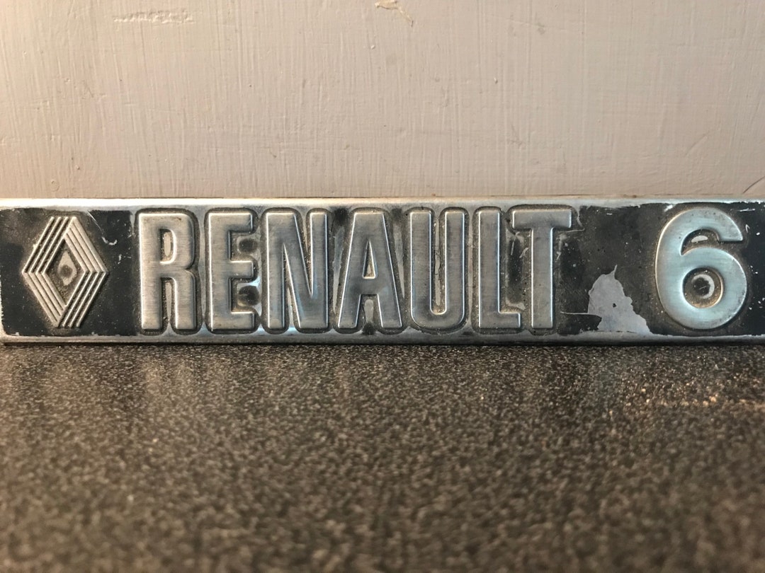 Vintage French Classic Renault 6 Car Emblem Home Decor Car - Etsy