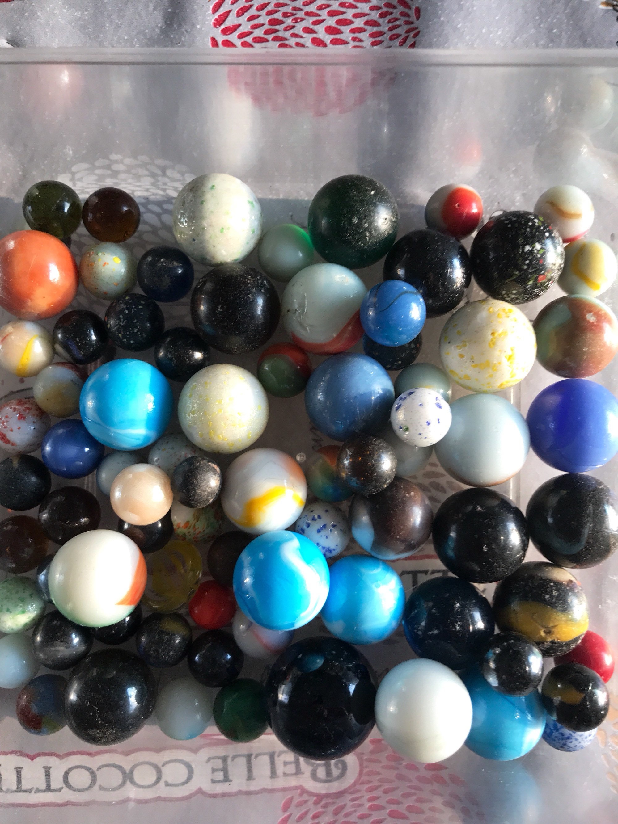 Set2 Collection of Vintage Glass Marbles Mixed Job Lot - Etsy