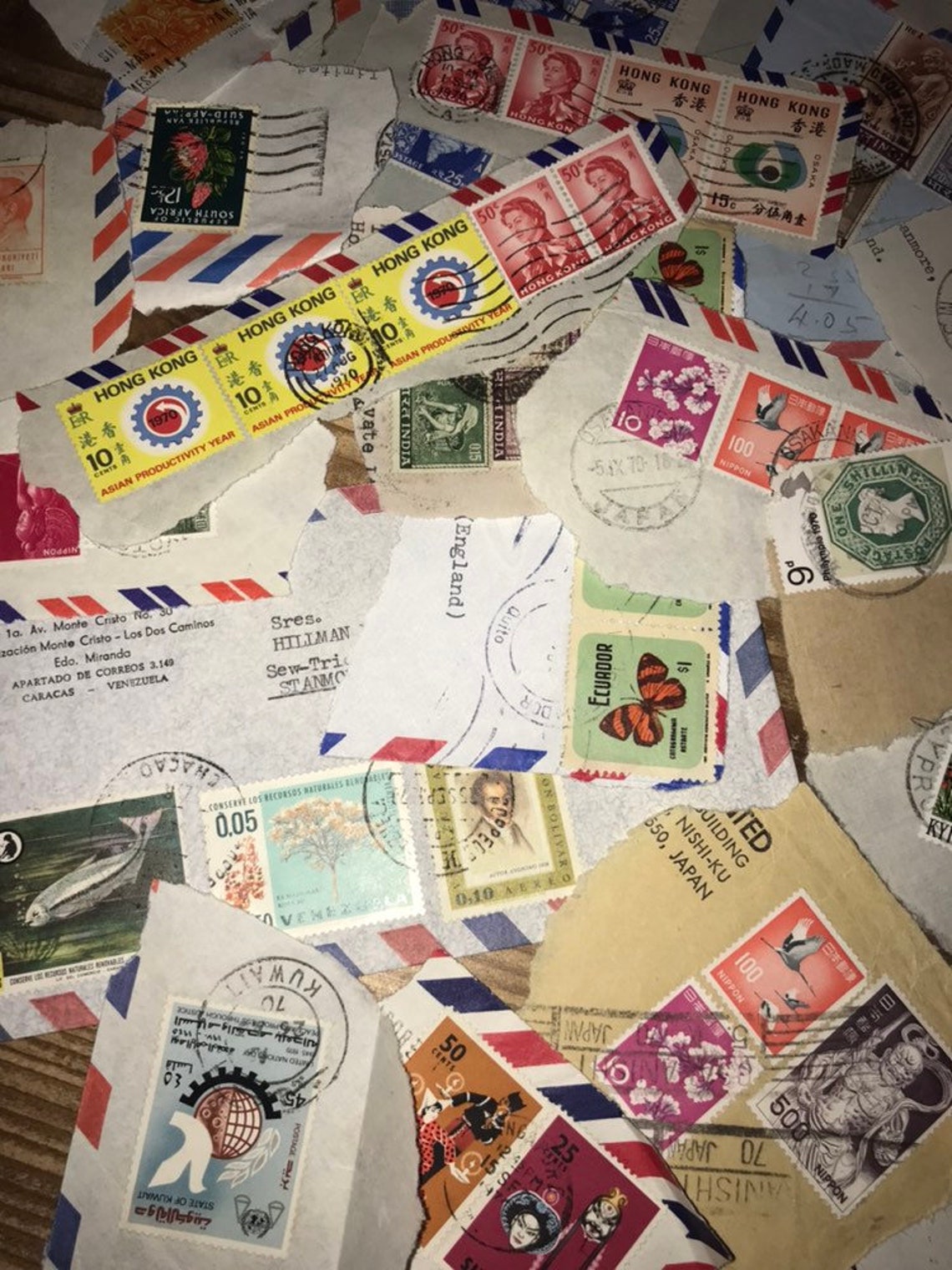 Large collection of postage stamps 1970s different countries | Etsy