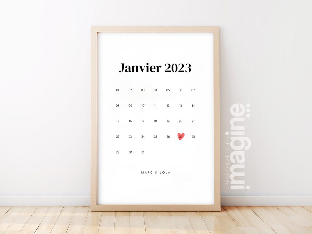 "love Month Calendar" Poster - Cute Couple Dating Date Calendar for ...