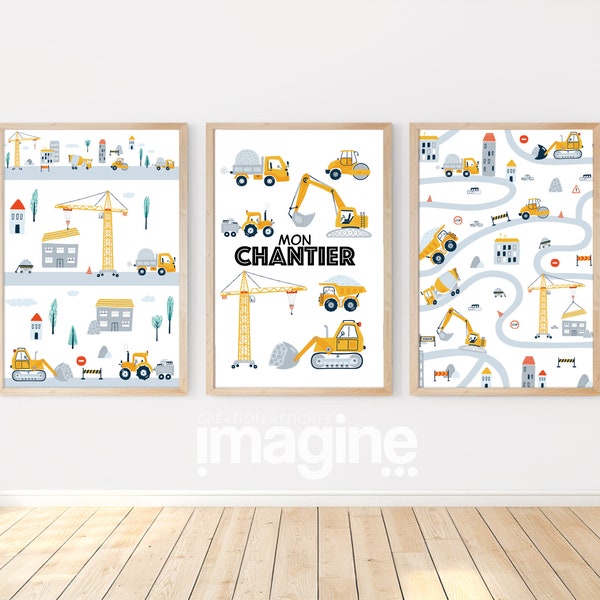 Construction Equipment Poster - Etsy New Zealand