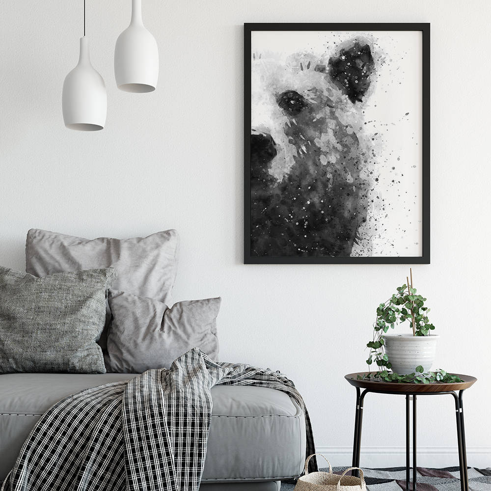 Bear Print Woodlands Nursery Animal Bear Poster - Etsy