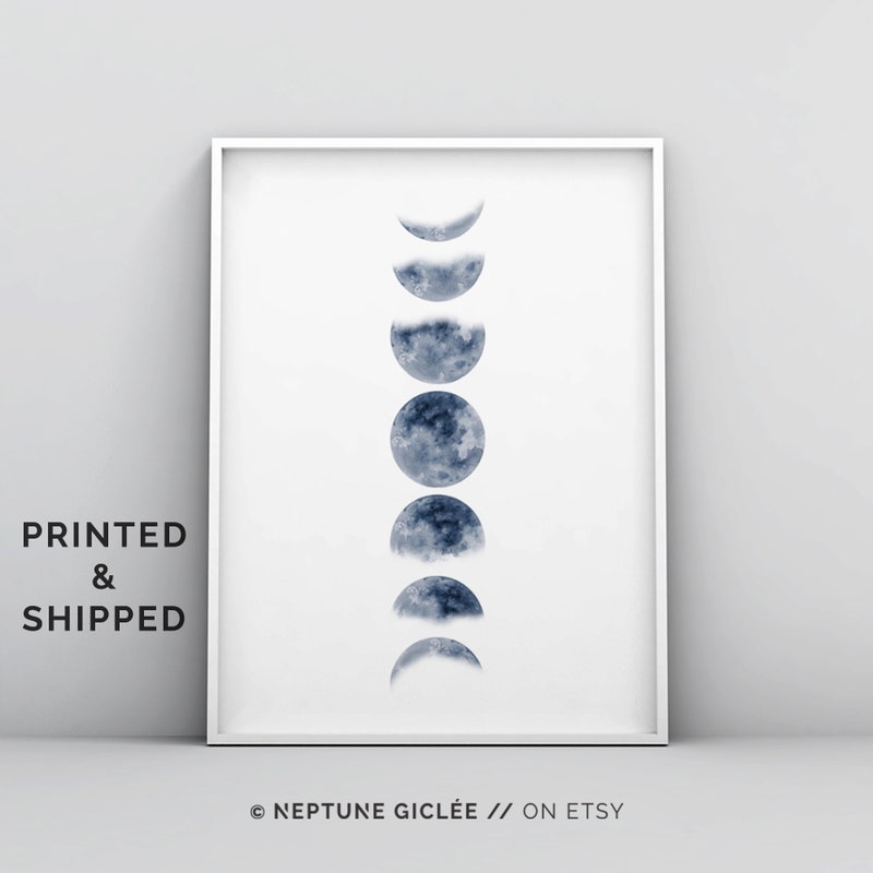 Lunar Phase Art - Etsy