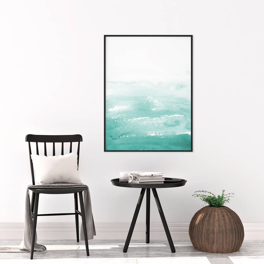 Watercolor Print Abstract Art Teal Abstract Watercolor | Etsy