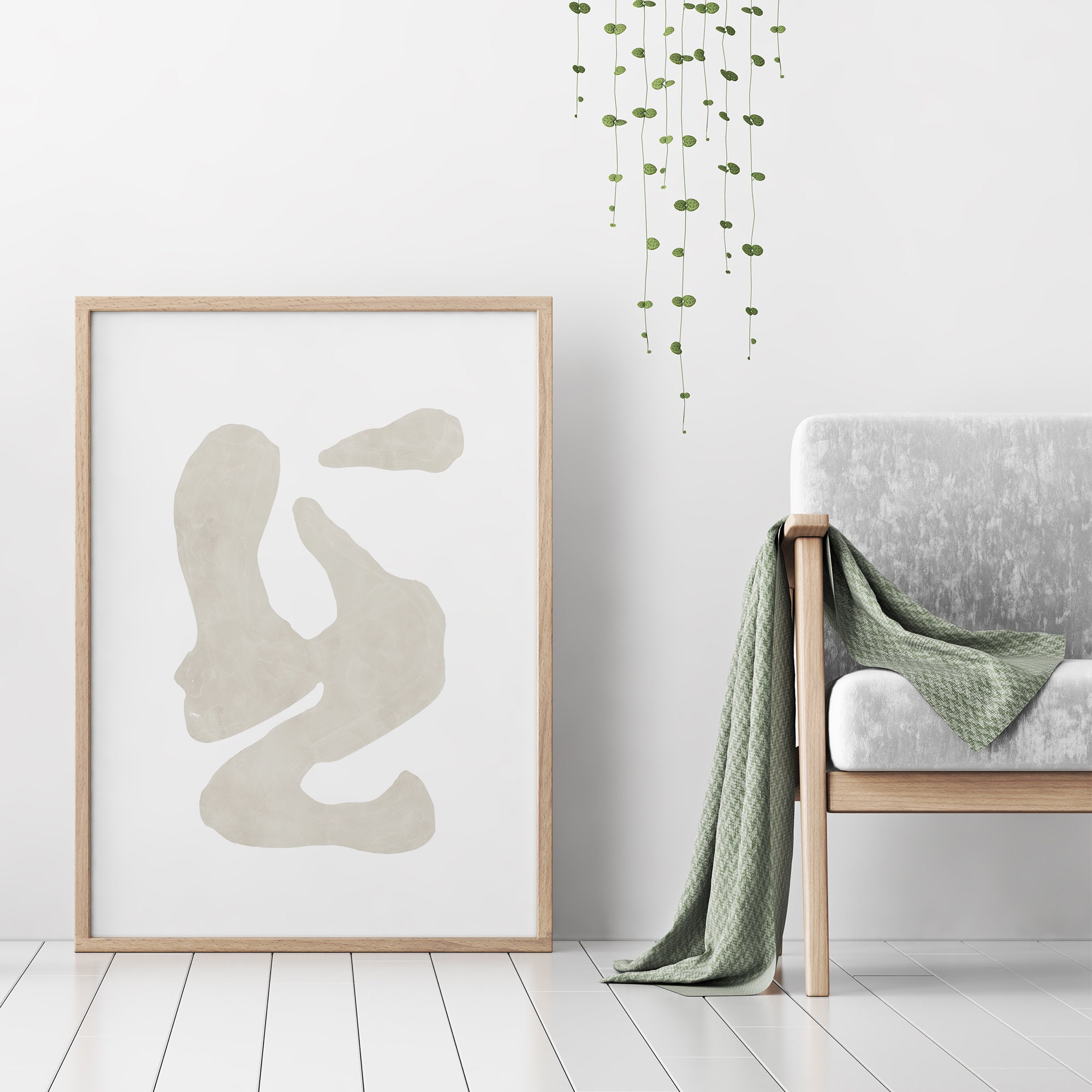 3 Piece Wall Art, Neutral Beige Art Prints, Abstract Wall Art, Modern ...