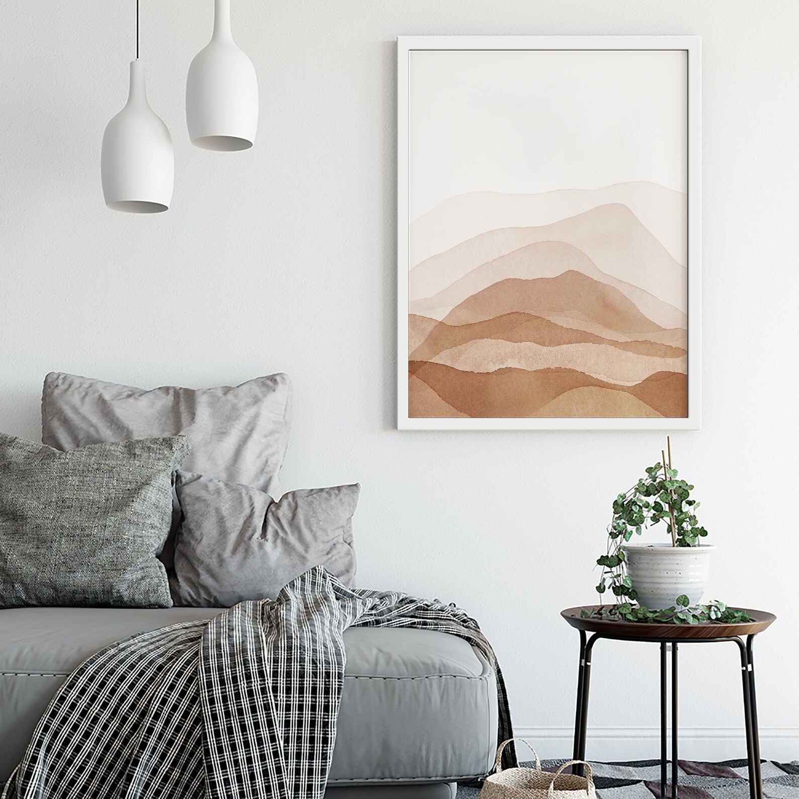 Neutral Wall Art Beige Watercolor Art Prints Abstract Wall | Etsy