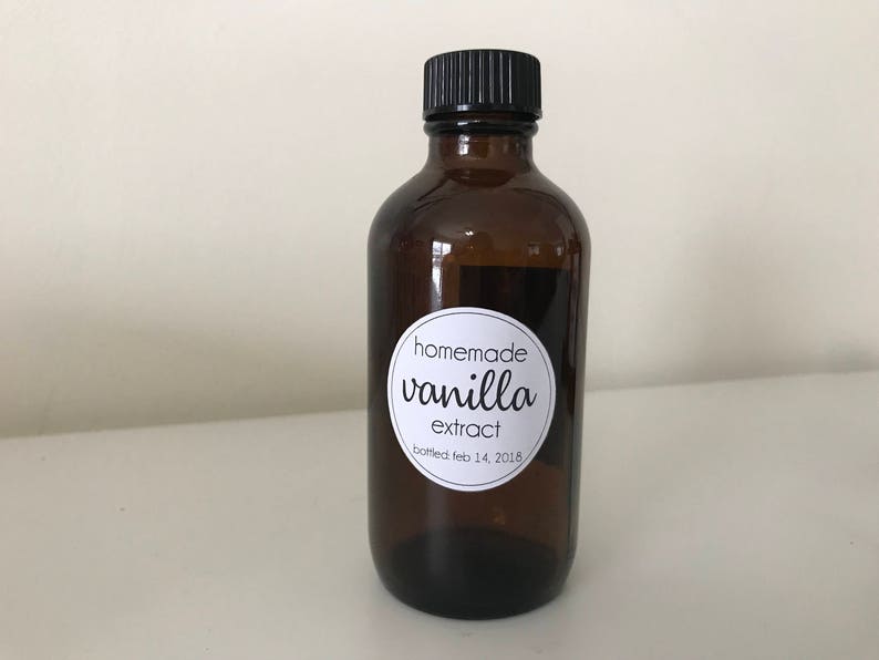 Round Extract Labels Vanilla Maple Almond and More 1.5 - Etsy