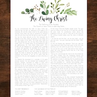 The Living Christ Digital Download Printable Poster, the Living Christ ...