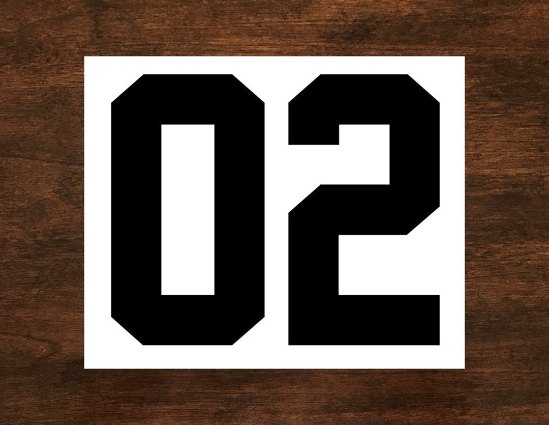 Jersey Number Iron on | Jersey Decal | Heat Transfer | Football ...