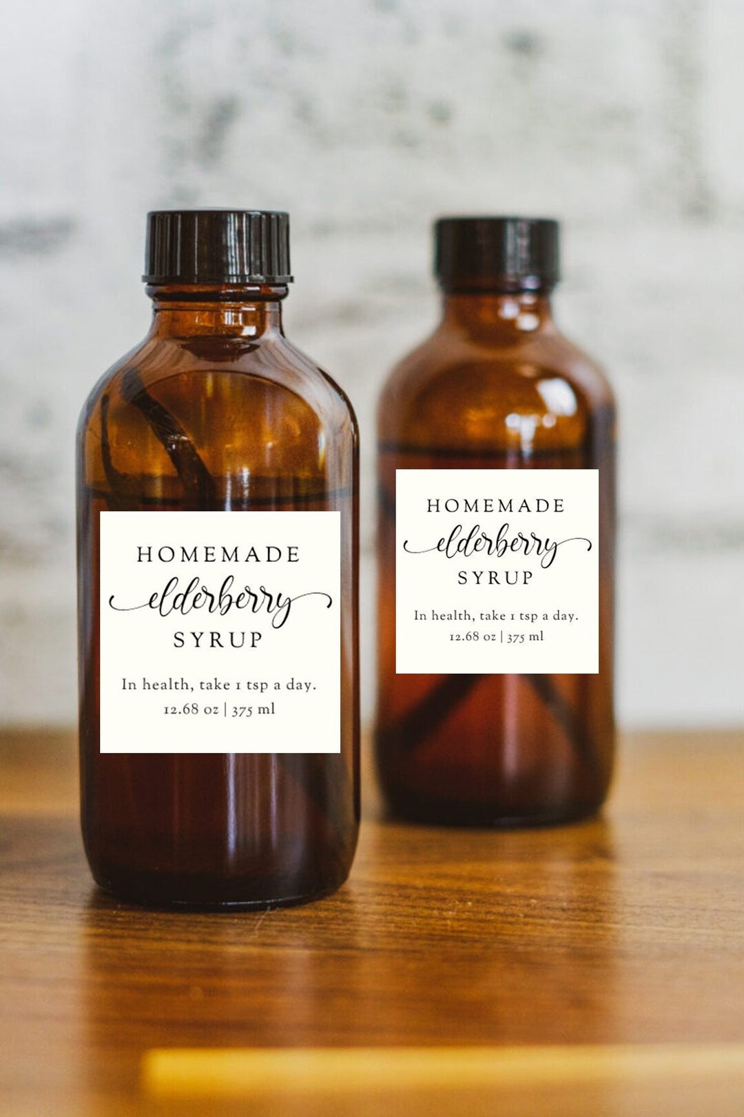 Elderberry Syrup Labels Script • Custom and Personalizable • 1.8 ...
