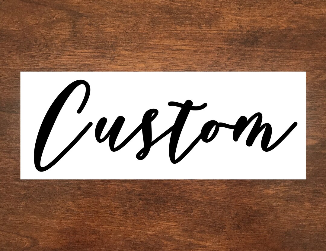 Custom/personalized Cursive Iron on NAME or WORD - Vinyl Heat Transfer ...
