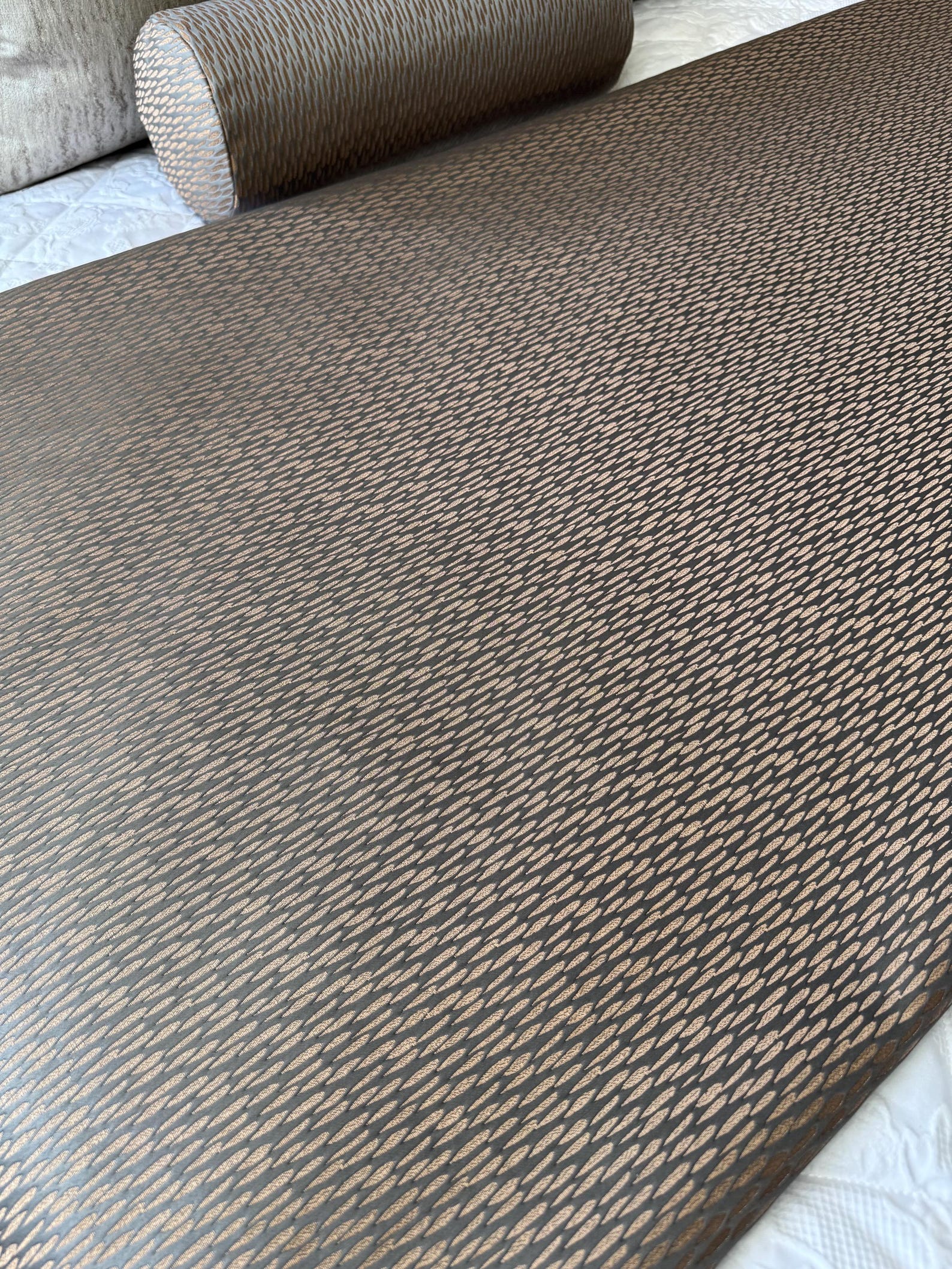 Bronze Copper Bed Runner, Comforter for Double -king Size Bed, Bronze ...