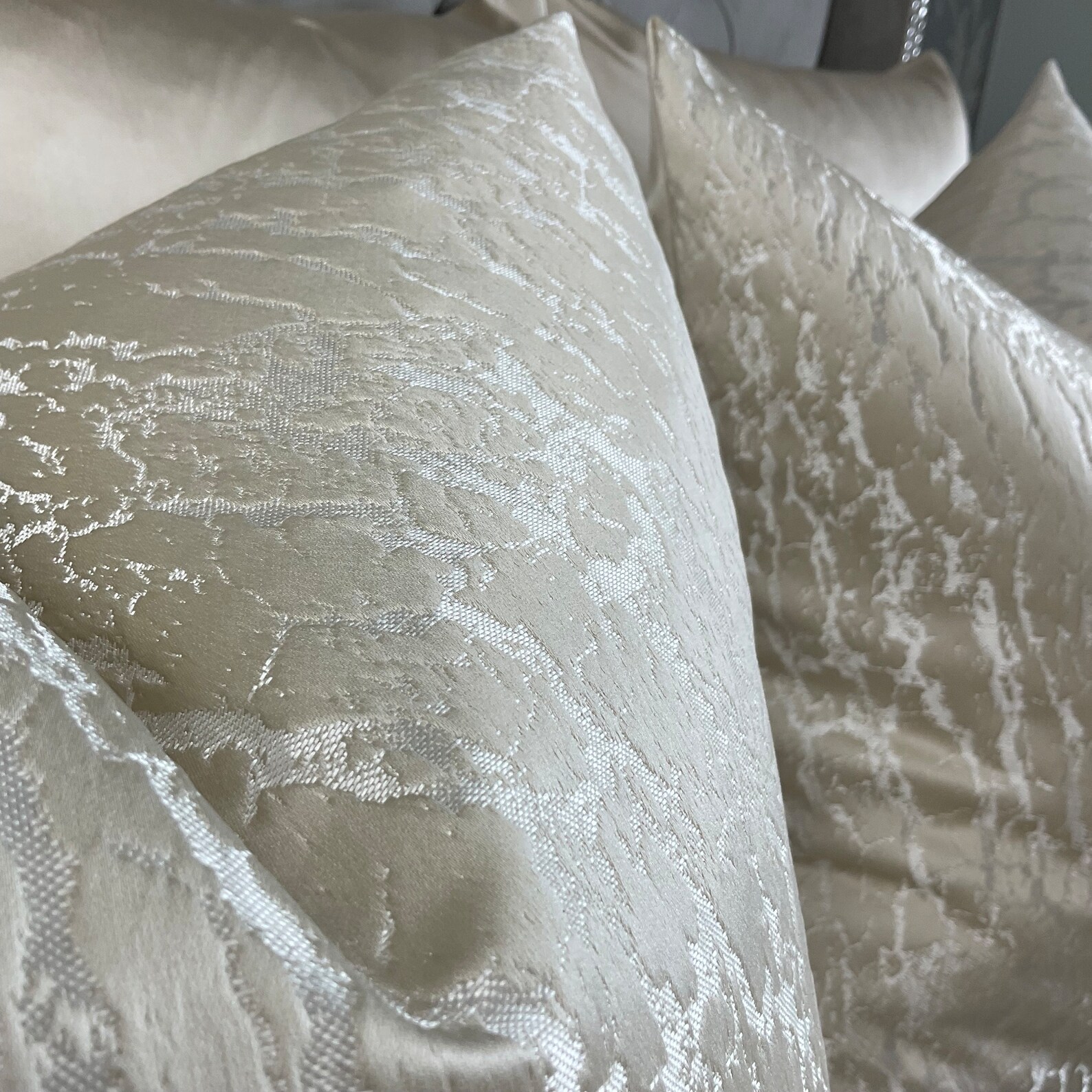 IVORY Cushion Cover, Luxury Throw Pillow Cover - Double Sided ...