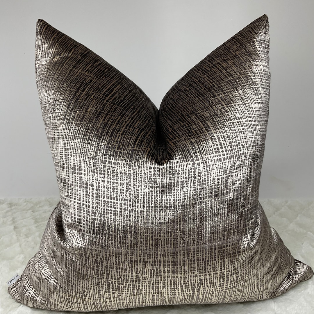 Luxury Bronze Velvet Cushion Cover: Handmade Designer Harlequin OSAMU ...