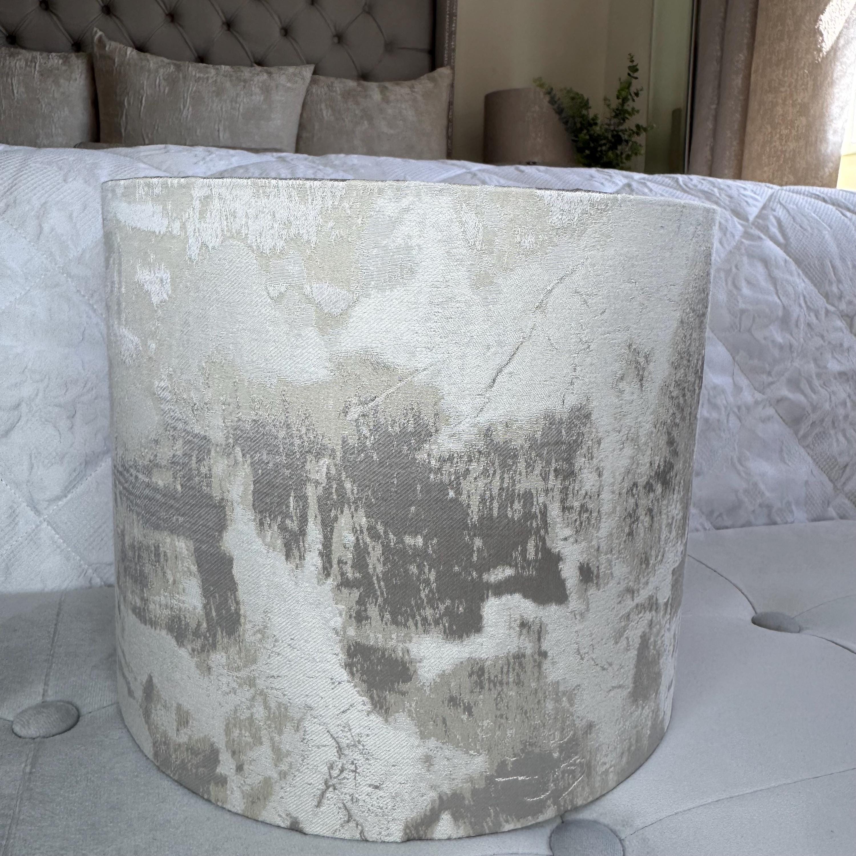Champagne Lamp Shade, Handmade Lampshade in Champagne Using Designer ...