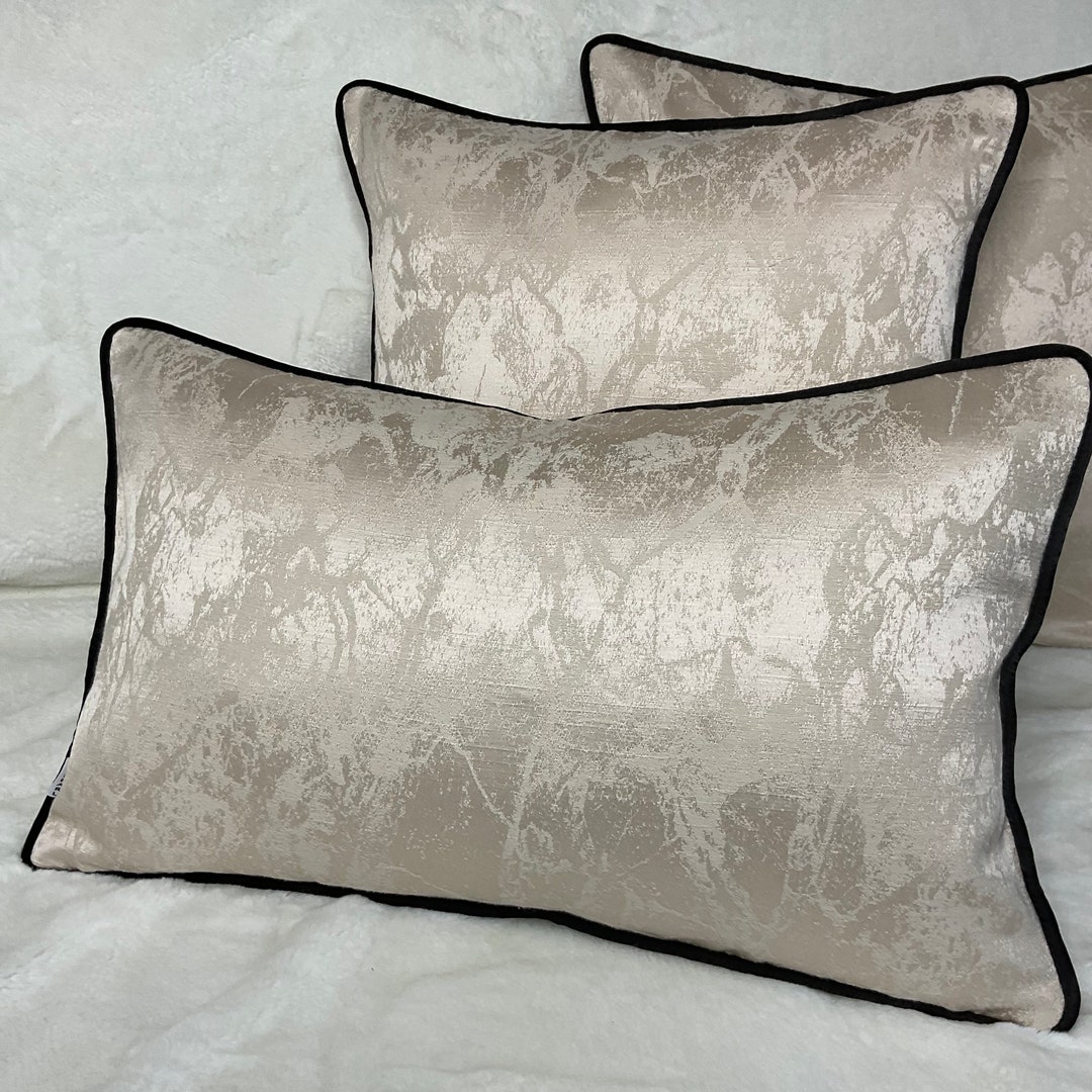 INSTA Favourite Megan Luxury Marble Cushion Pillow Cover Oyster ...