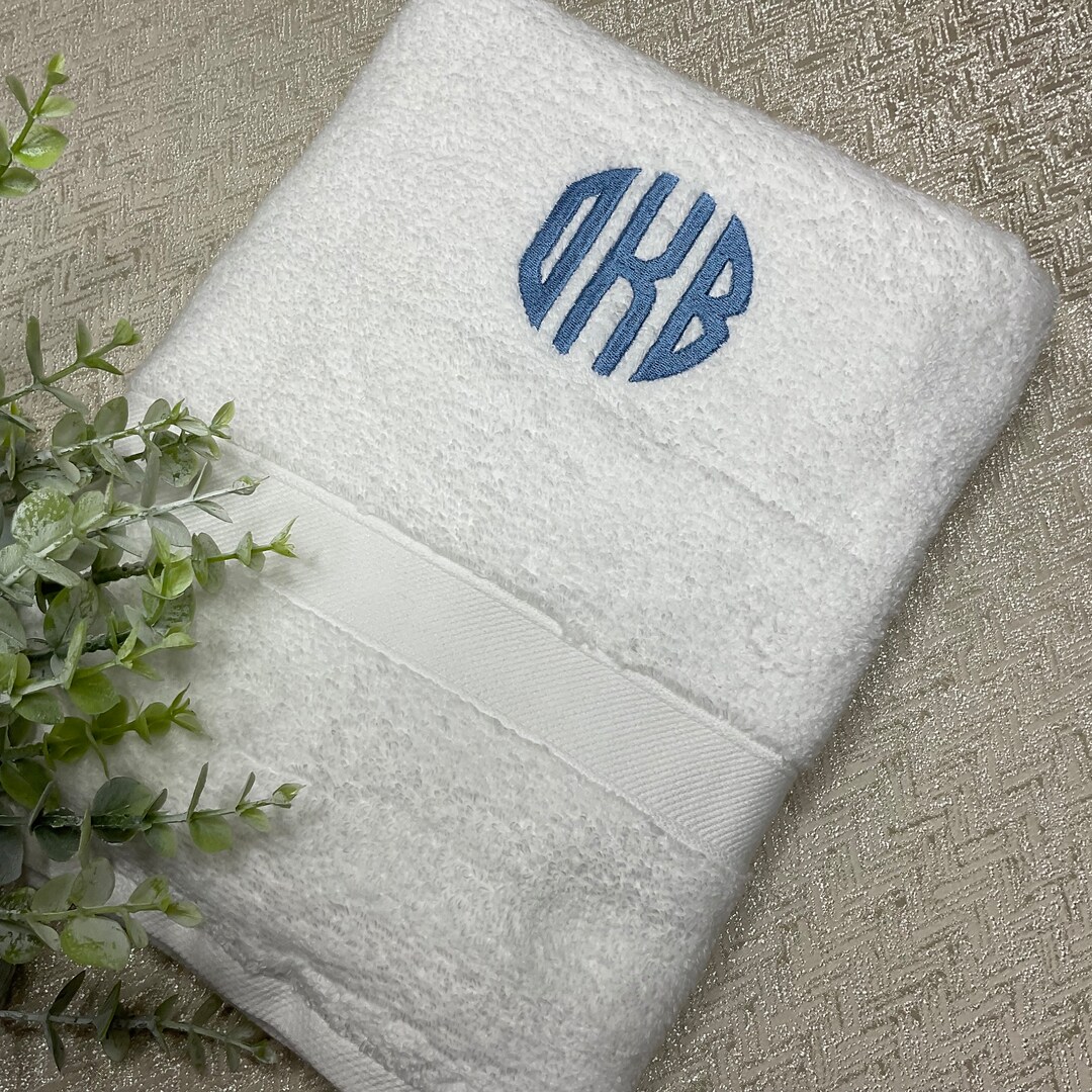 Personalised Custom Made Towels Bath Towel, Hand Towel With Embroidered ...