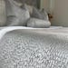 Elegant Grey Antelope Dove Bed Runner: Luxury Throw Scarf for Double ...
