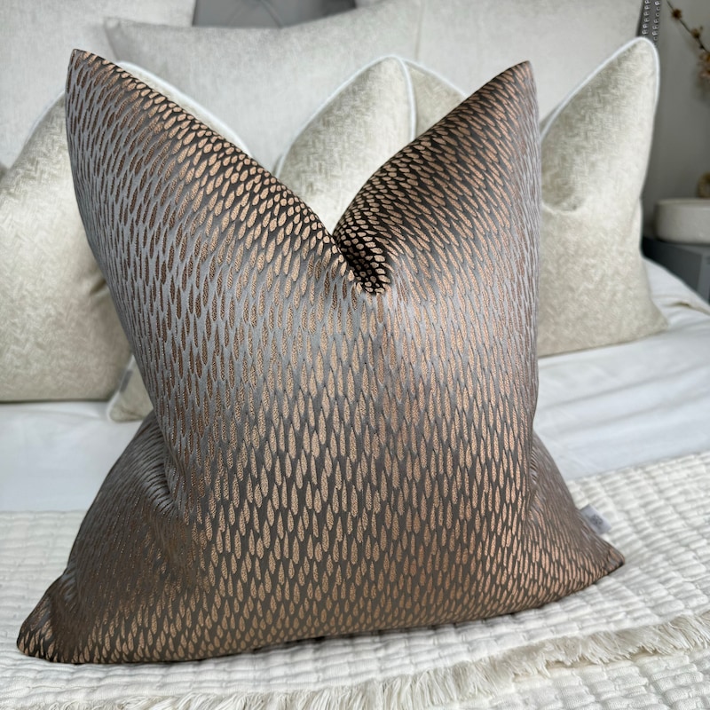 Copper Metallic Cushion - Etsy
