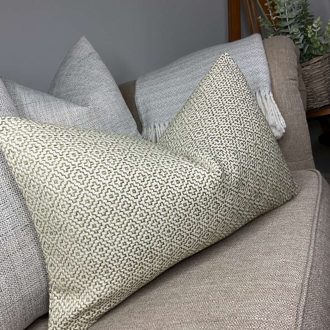 Sanderson Linden Fabric CALADON Green Cushion Cover, Decorative Pillow ...
