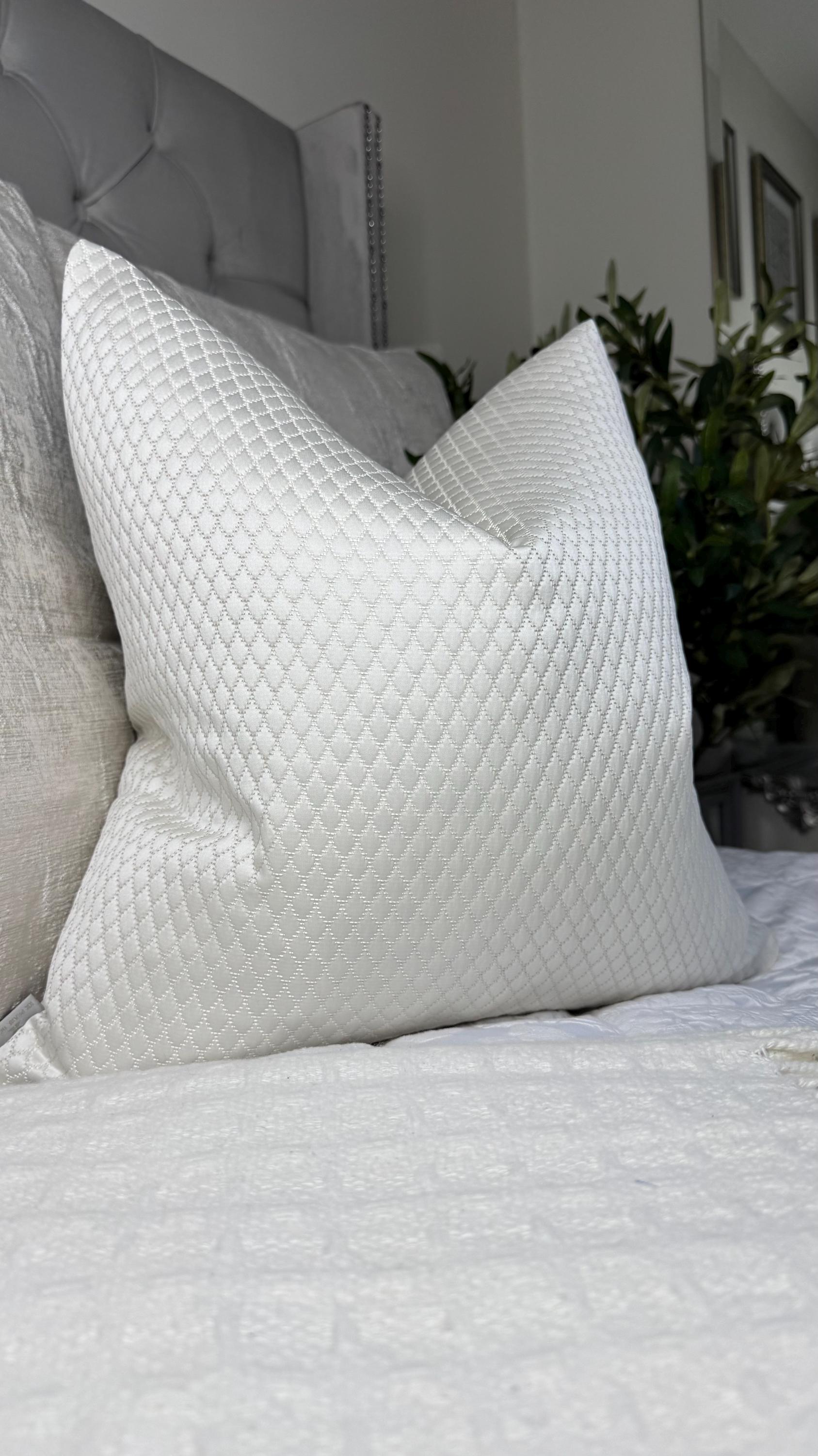 Luxury Designer Ivory Cushion Cover - Textured Throw Pillow Cover for ...