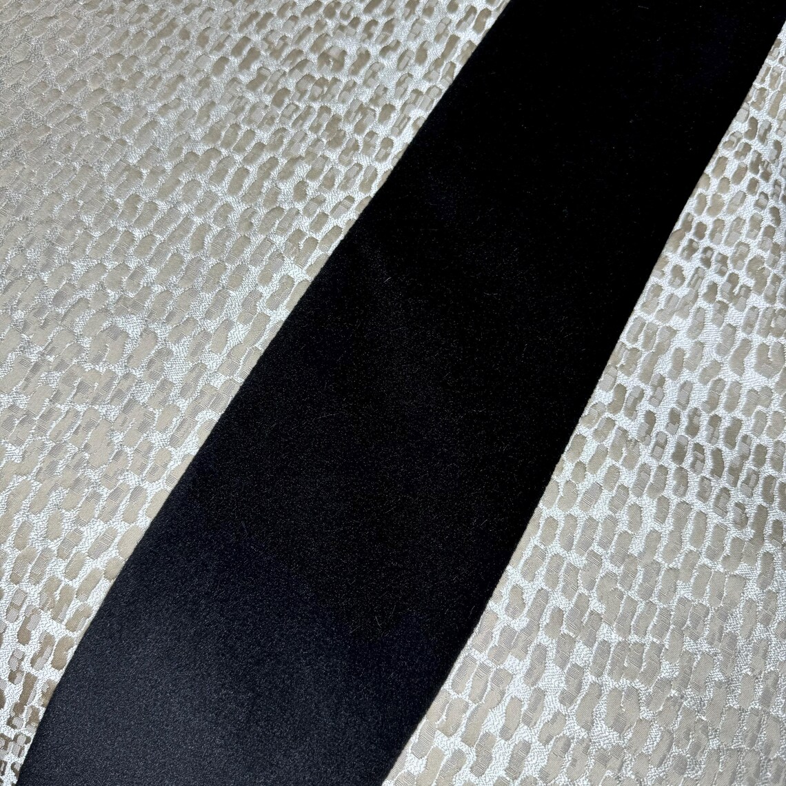 Elegant Black Gold Champagne Bed Runner: Luxury Antelope Print Scarf ...