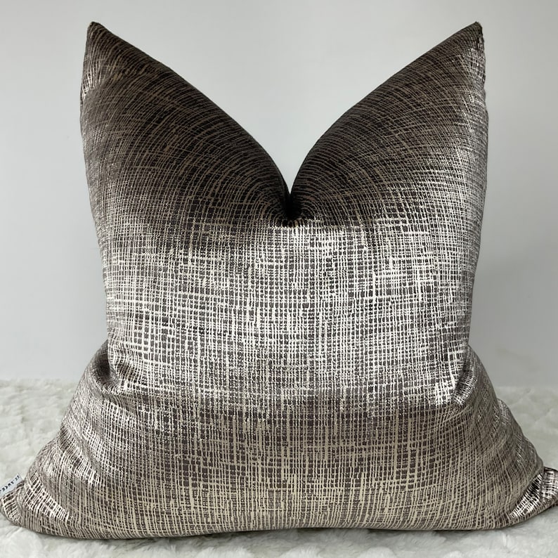 Luxury Bronze Velvet Cushion Cover: Handmade Designer Harlequin OSAMU ...