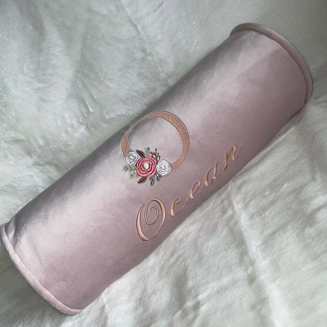 Personalised Initial Name Embroidered Bolster Cushion - Etsy
