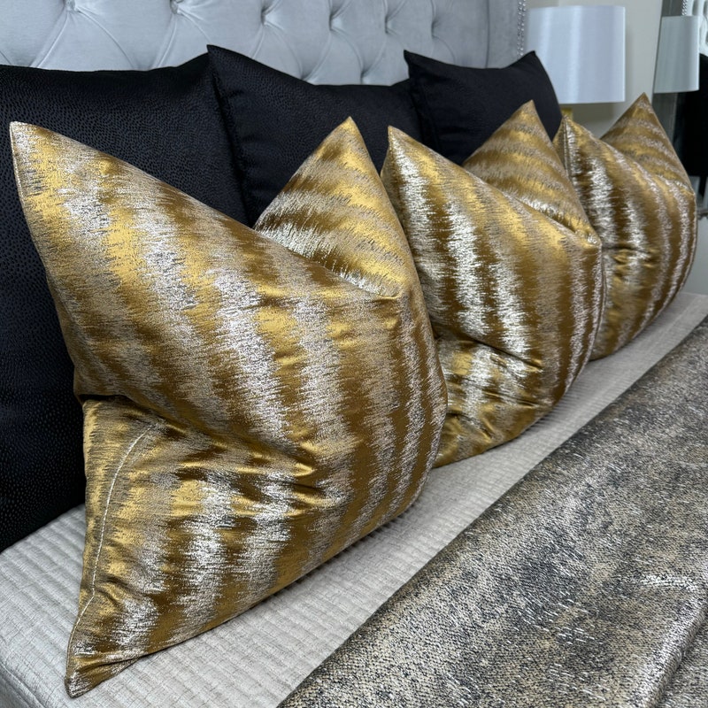 Gold Pillow - Etsy