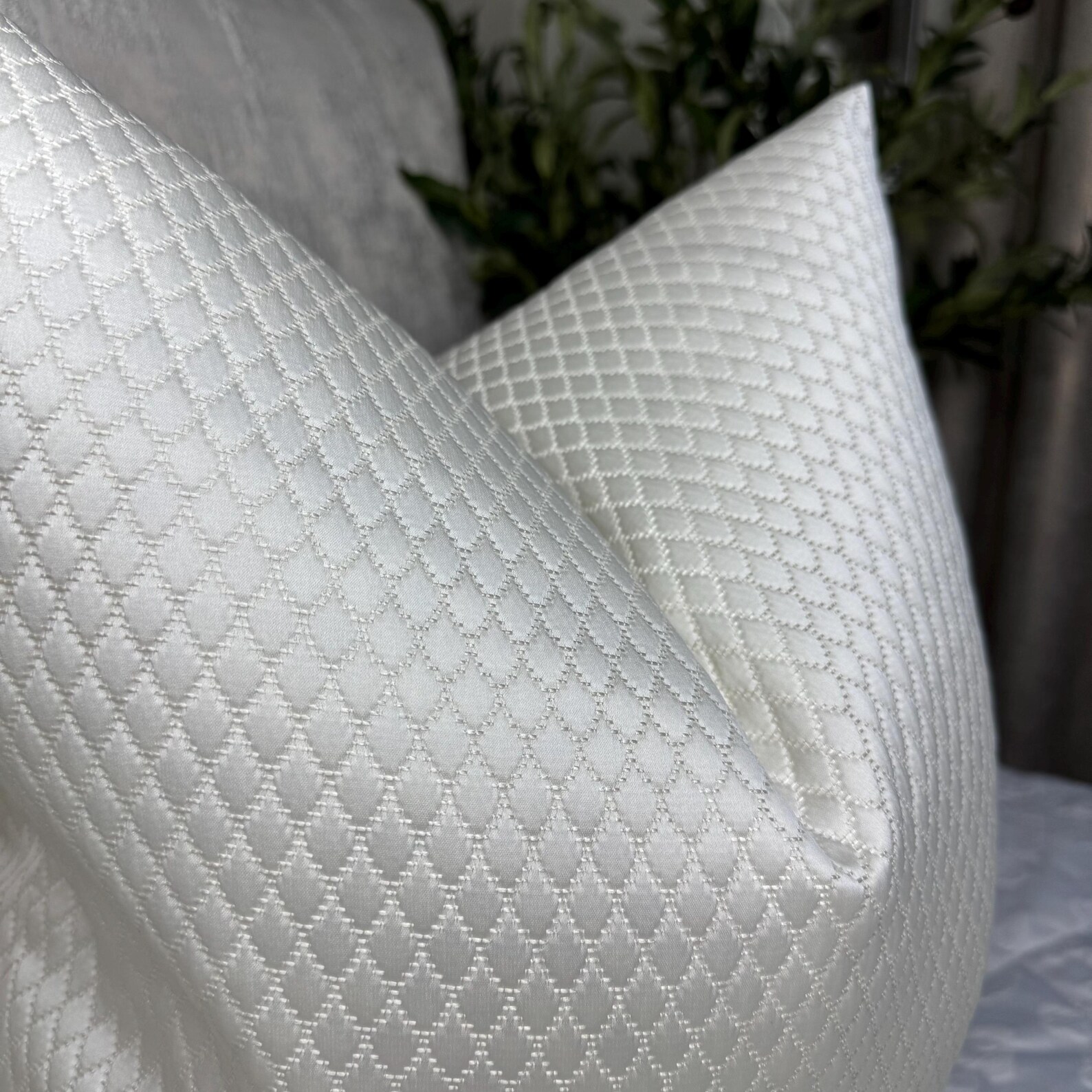 Luxury Designer Ivory Cushion Cover - Textured Throw Pillow Cover for ...
