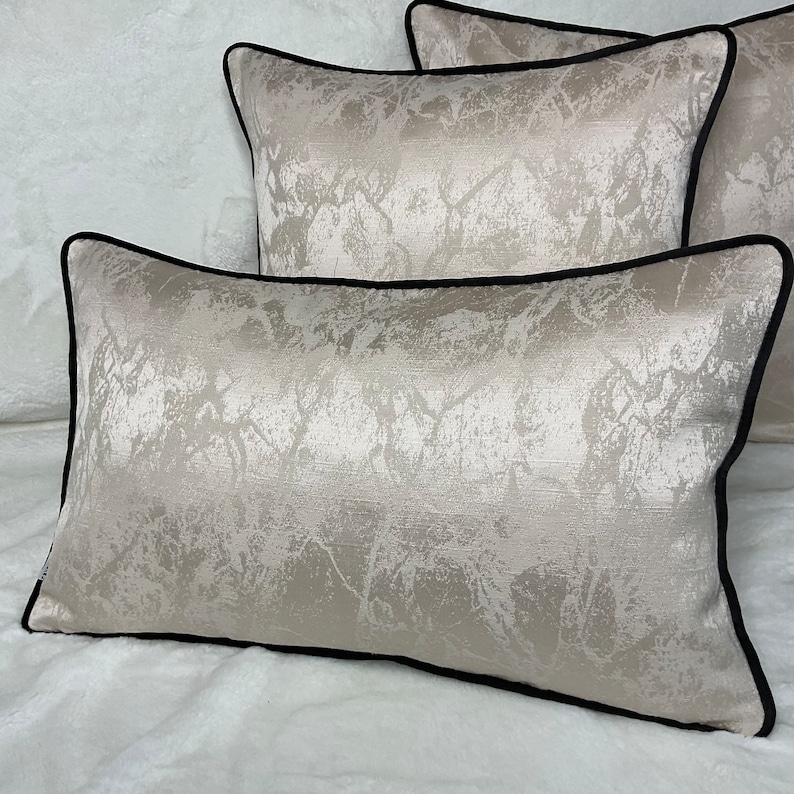INSTA Favourite Megan Luxury Marble Cushion Pillow Cover Oyster ...