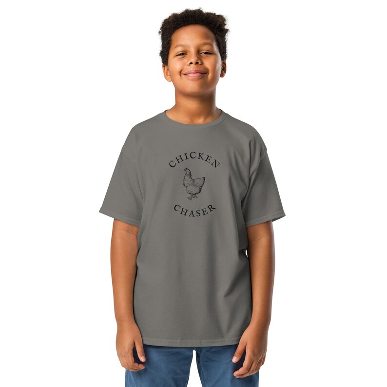 Chicken Chaser - Kids' Homestead Tee Funny Chicken Tee Modern Graphic ...