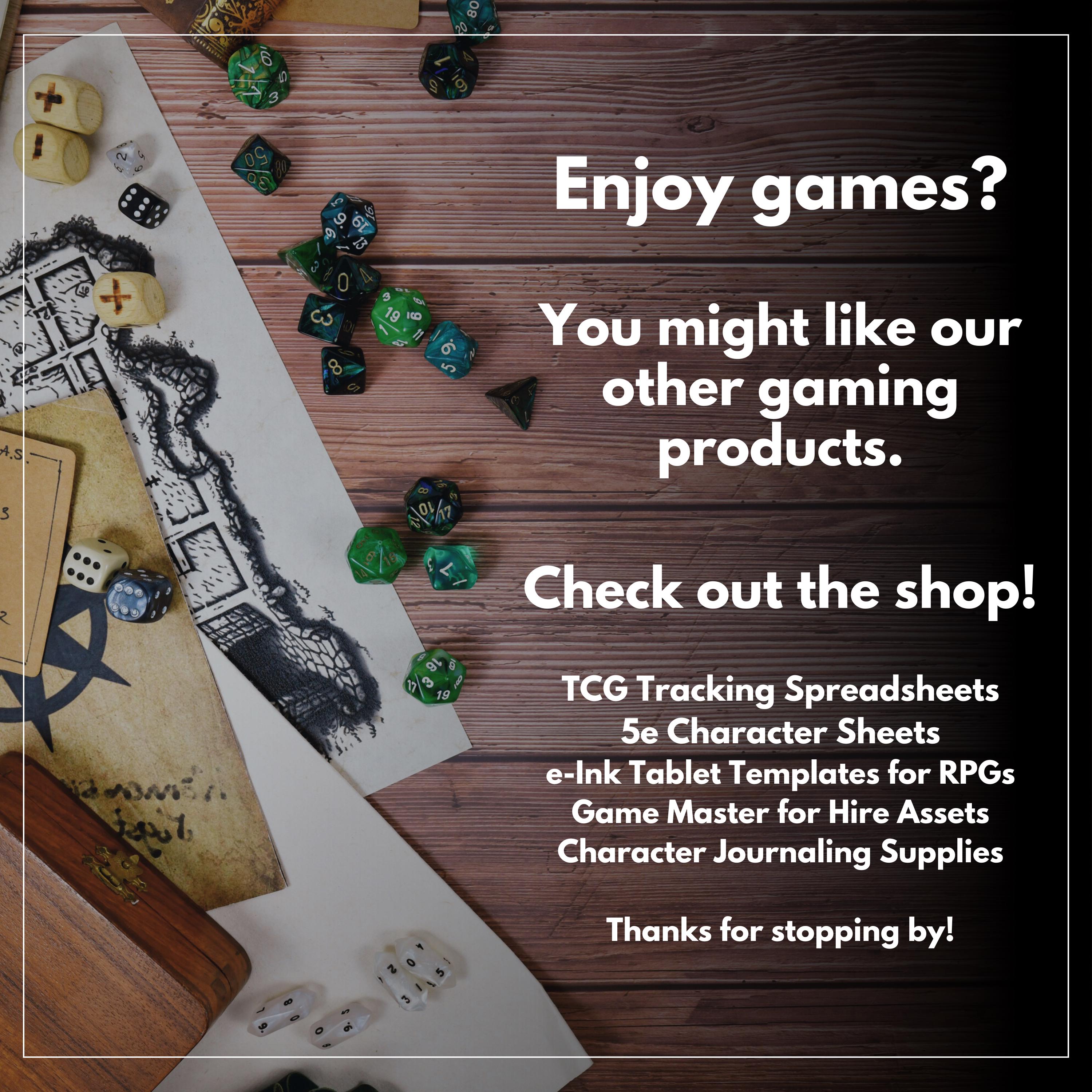 Board Games Spreadsheet, Gaming Tracker Template, Geek Inventory ...