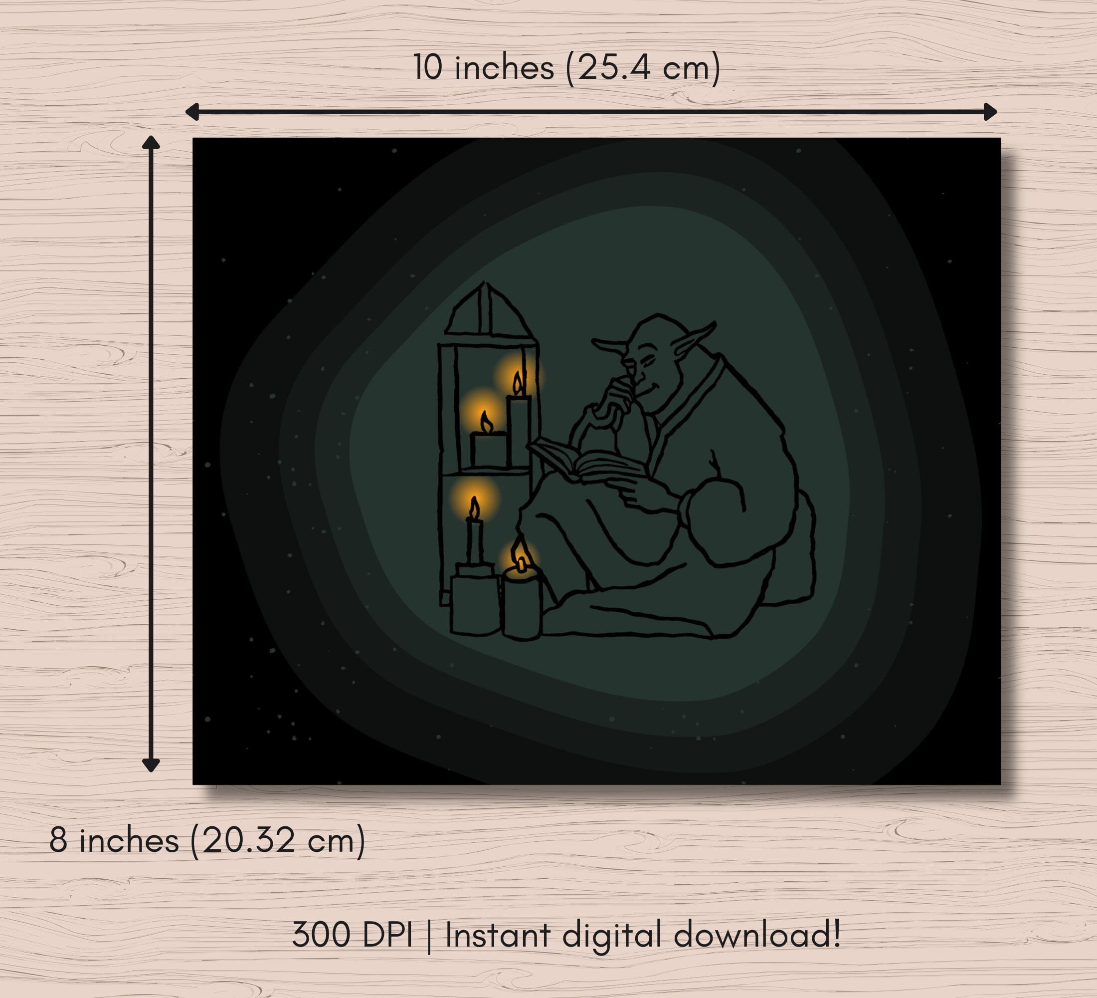 Fantasy Art Half-orc Goblincore Wall Decor Cozy Bookish RPG Printable ...