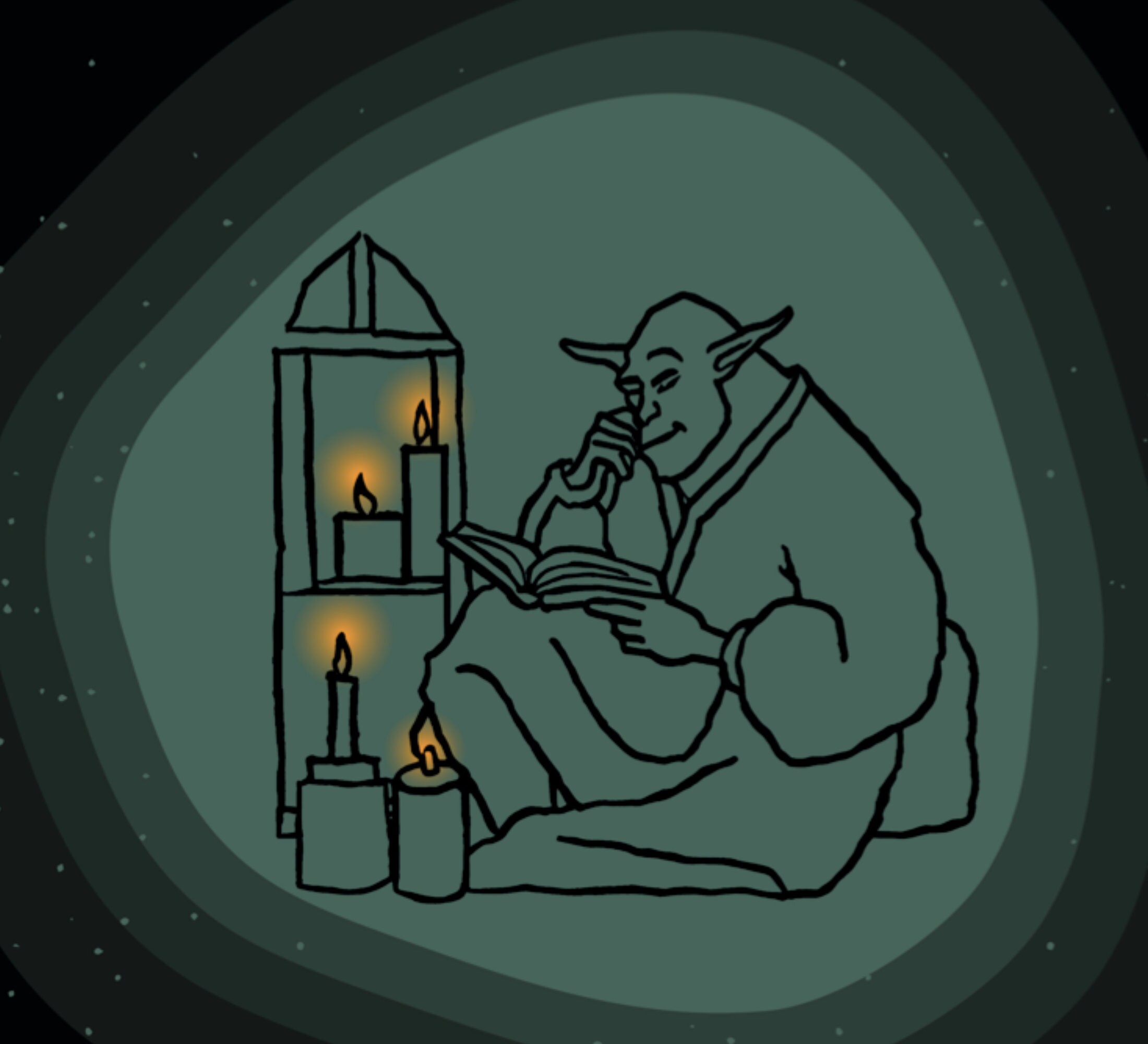 Fantasy Art Half-orc Goblincore Wall Decor Cozy Bookish RPG Printable ...