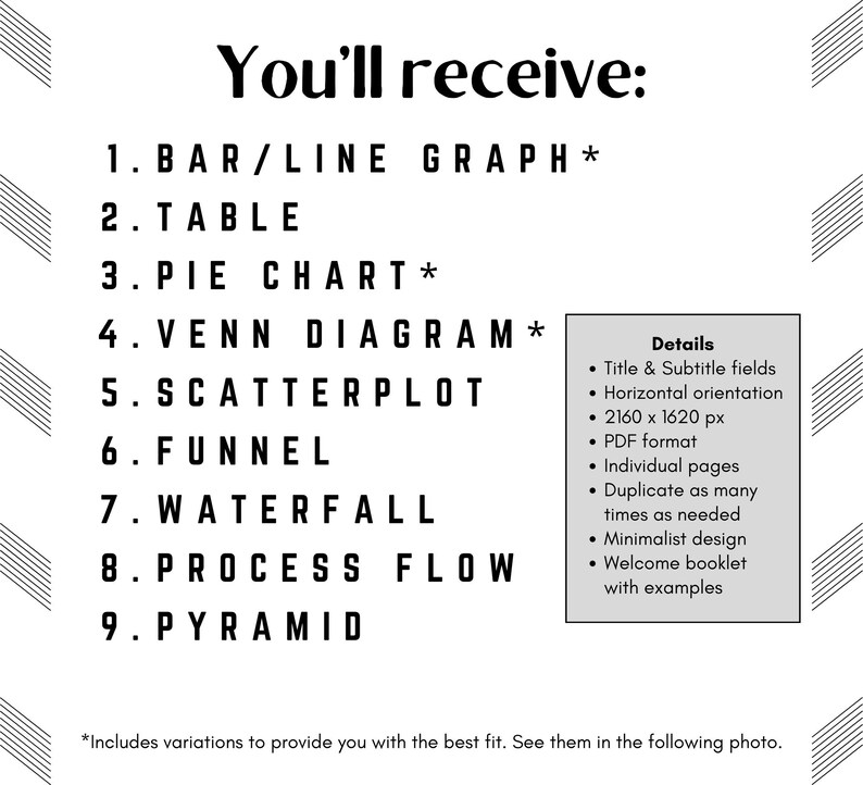 Graph Chart & Diagram Templates for Remarkable Paper Pro, Presentation ...