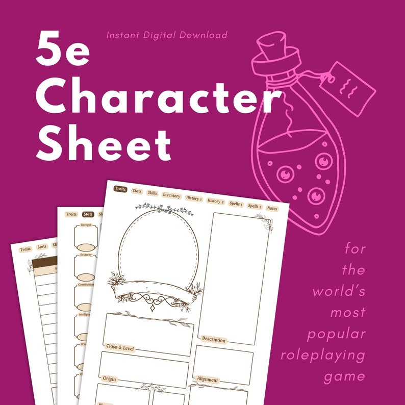 RPG Campaign Notebook, Fifth Edition Spell Book, Hyperlinked 5e ...