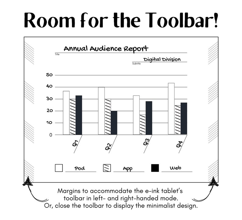 Graph Chart & Diagram Templates for Remarkable Paper Pro, Presentation ...