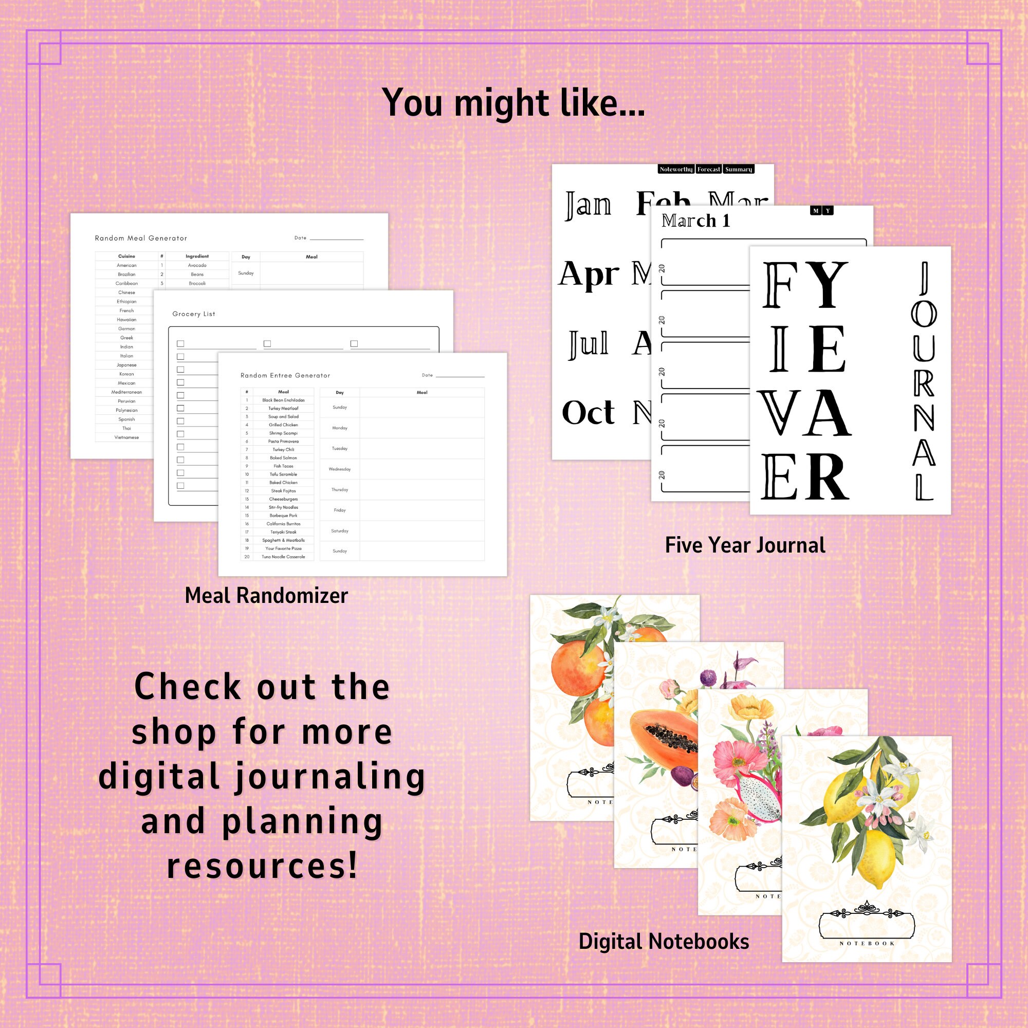 Dot Grid Notebook With 1940s Meander Map Covers, for E-ink Tablets ...