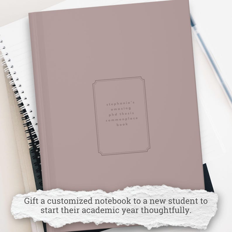 A Personalizable Commonplace Book and Blank Journal With Custom Title ...