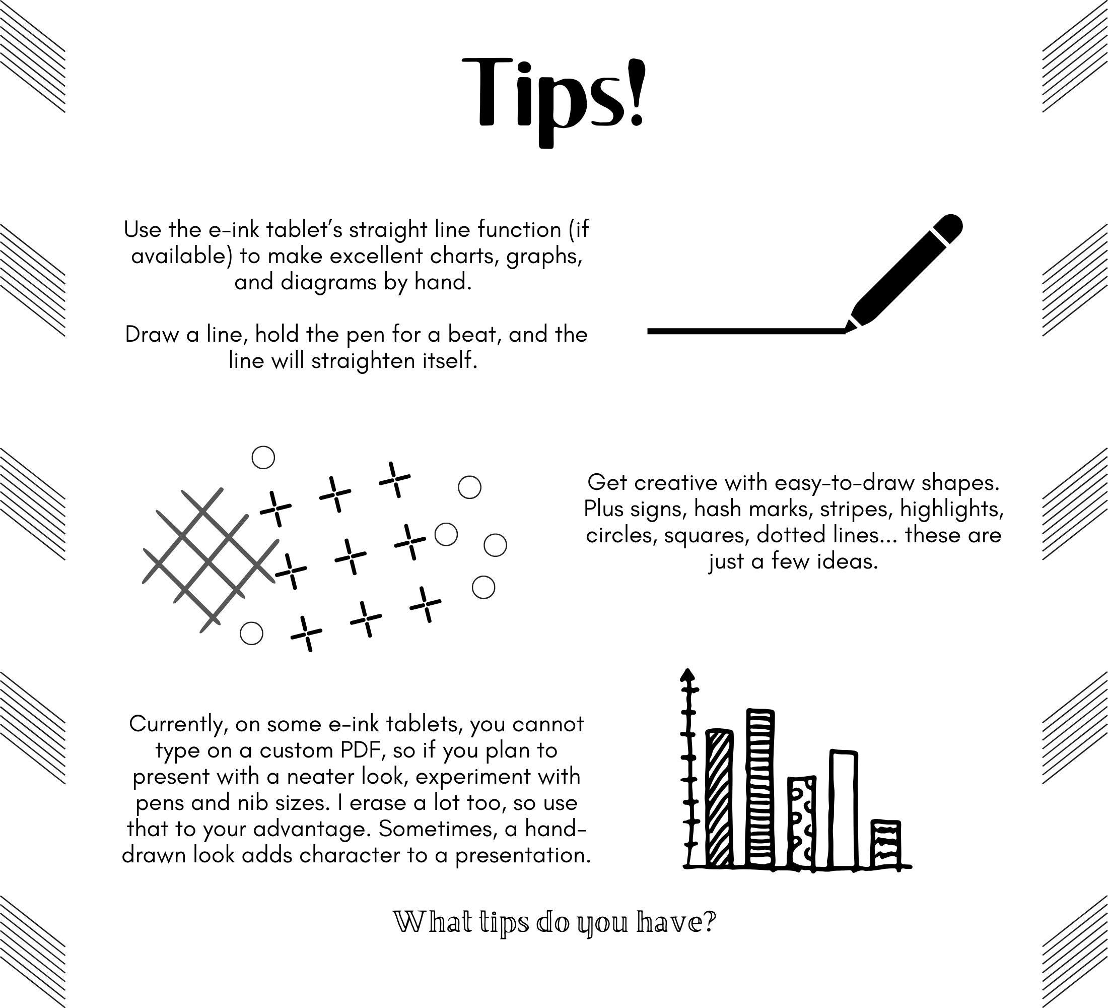 Graph Chart & Diagram Templates for Remarkable Paper Pro, Presentation ...