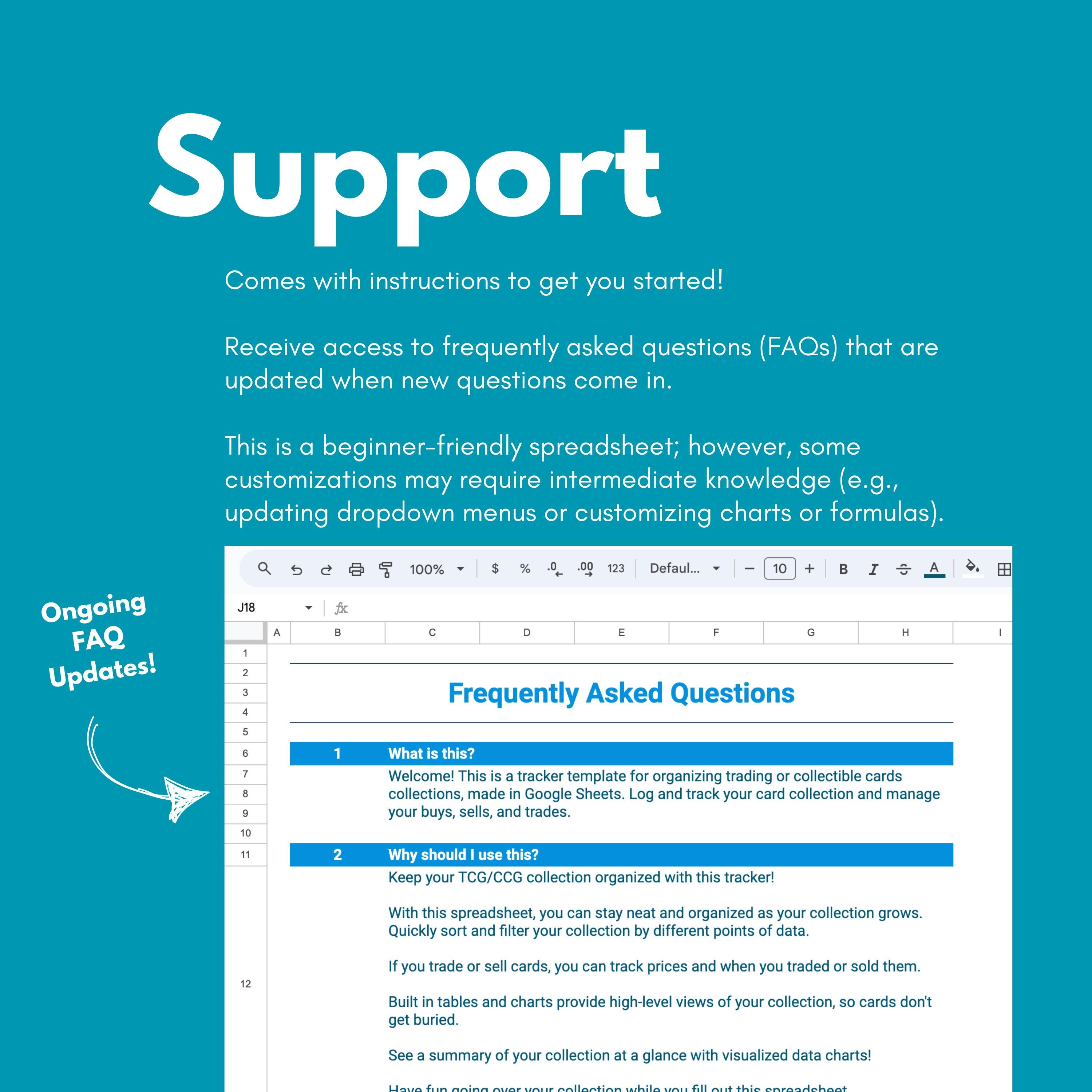 Trading Card Game Tracker, Custom Spreadsheet for Collectible Card ...