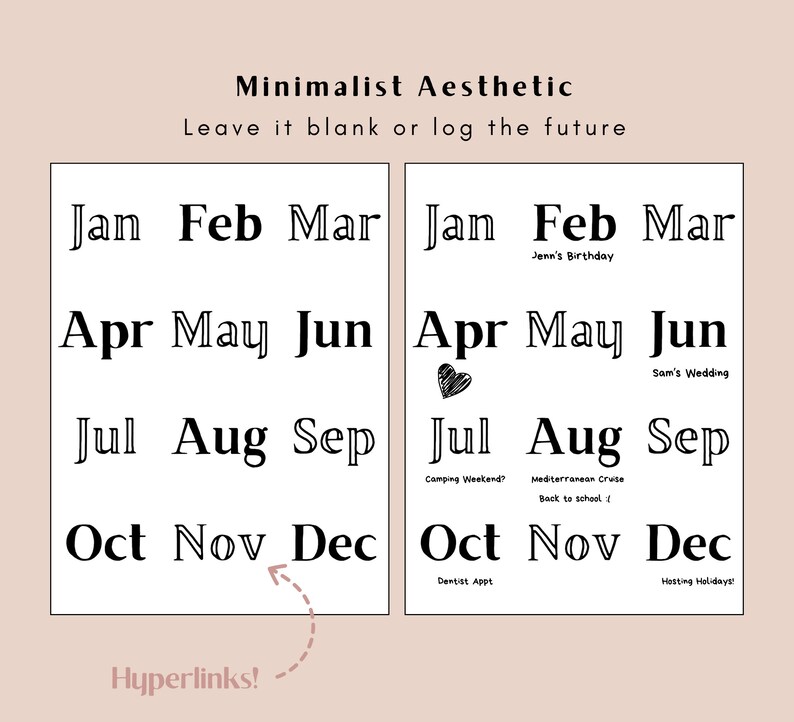 2025 Digital Monthly Calendar Compatible With E-ink Tablets, Bold ...
