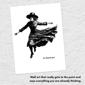 Witchy Cottagecore Art, Feminist Printable Poster, Carefree Vintage ...