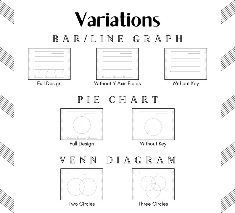 Graph Chart & Diagram Templates for Remarkable Paper Pro, Presentation ...