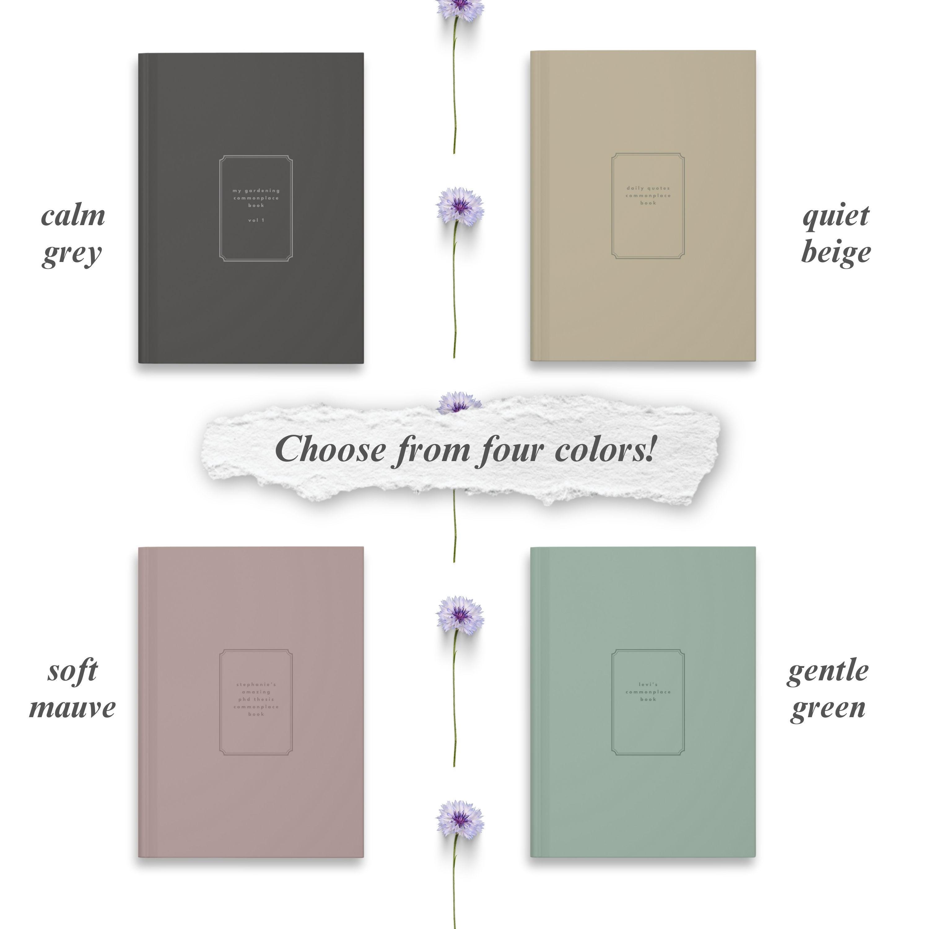 A Personalizable Commonplace Book and Blank Journal With Custom Title ...