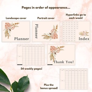 Hourly Planner PDF, Undated Weekly Layout, Schedule Organizer, Boho ...