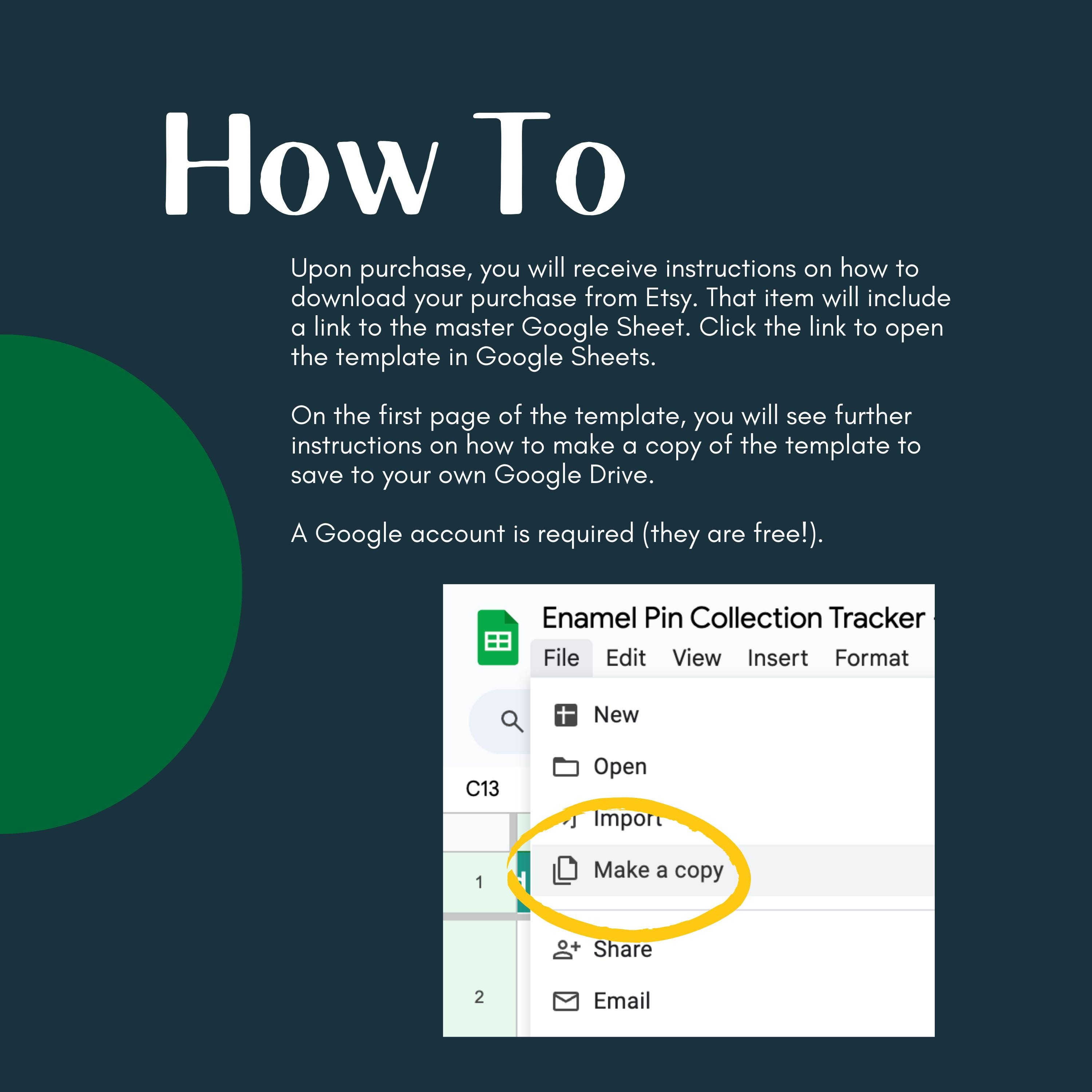 Enamel Pin Tracker, Collectibles Spreadsheet, Custom Printable Template ...