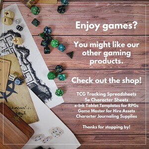 RPG Tracker Spreadsheet Template, Log and Manage Your Tabletop ...