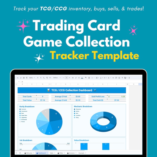 Sports Card Inventory Spreadsheet - Etsy